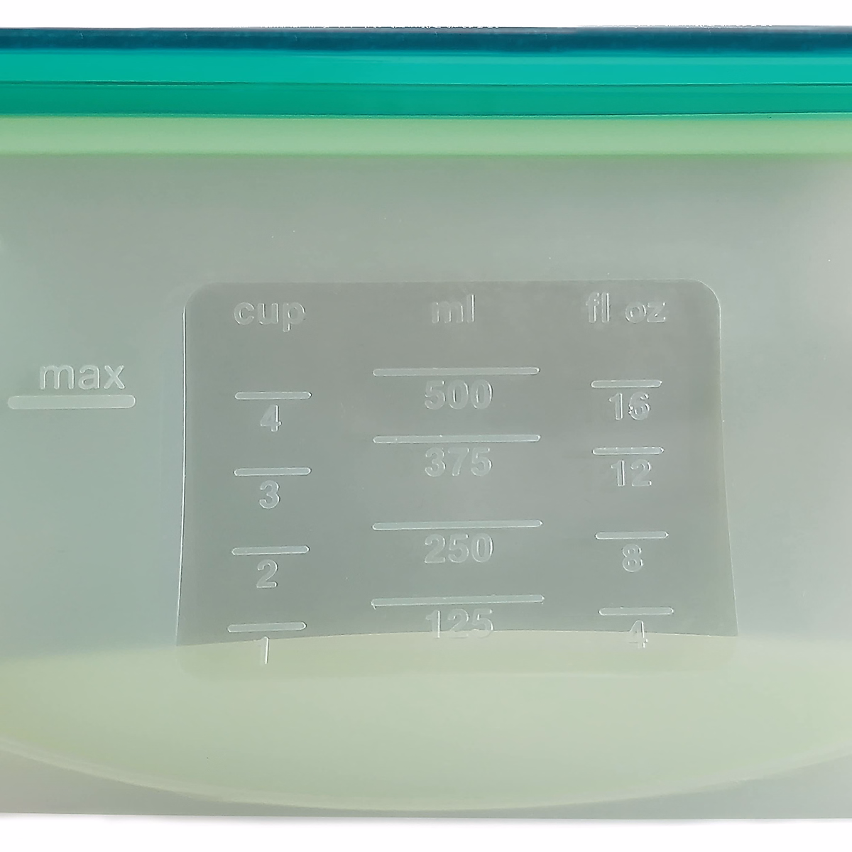 7Penn Silicone Food Storage Bag, 500mL - 1pk Washable 7.75 x 4in Green Reusable Food Bags for Sandwiches and Snacks