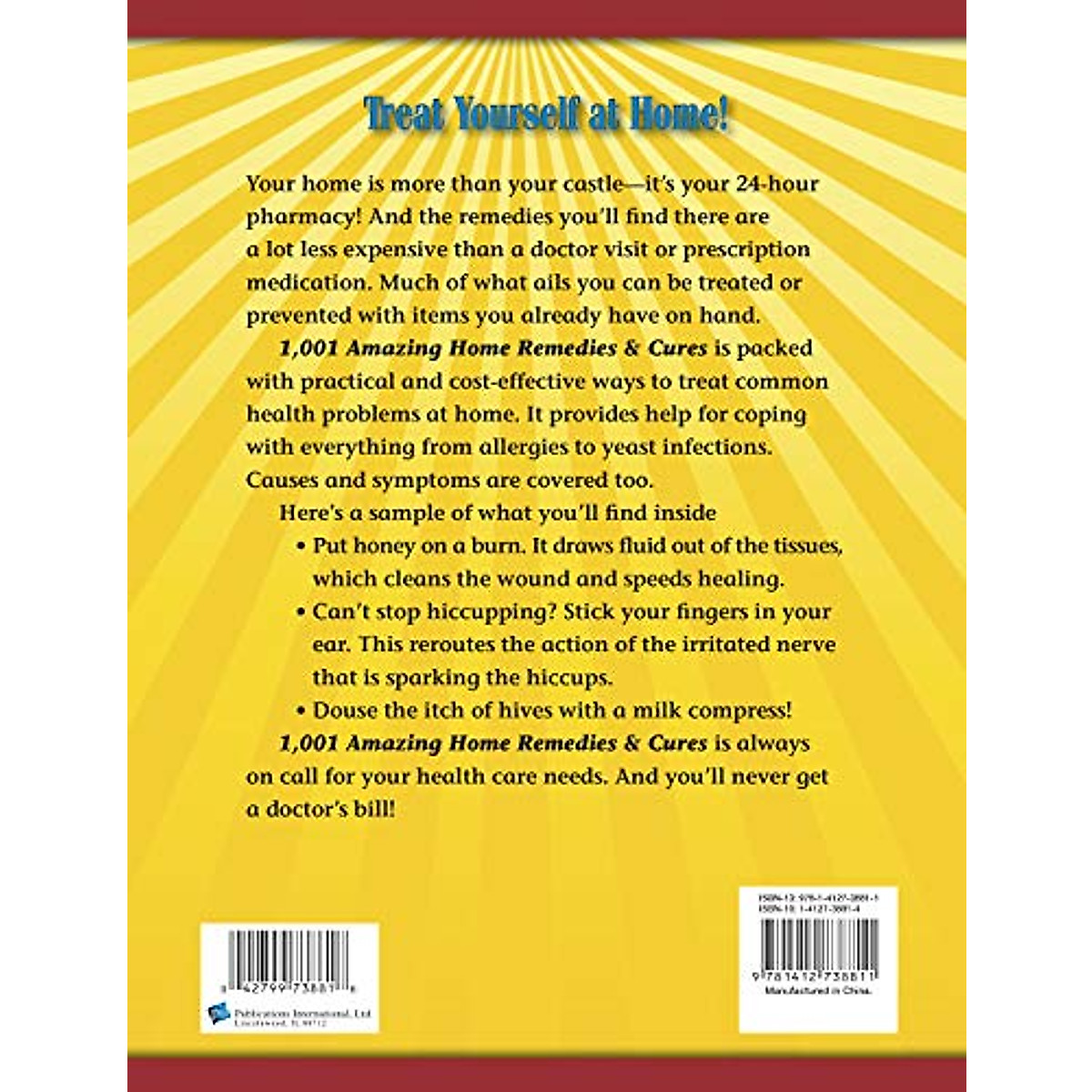 Consumer Guide's 1,001 Amazing Home Remedies & Cures