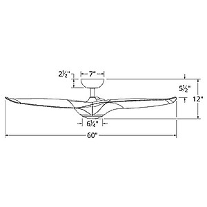Morpheus III Smart Indoor and Outdoor 3-Blade Ceiling Fan 60in Gloss White with 3000K LED Light Kit and Remote Control works with Alexa, Google Assistant, Samsung Things, and iOS or Android App