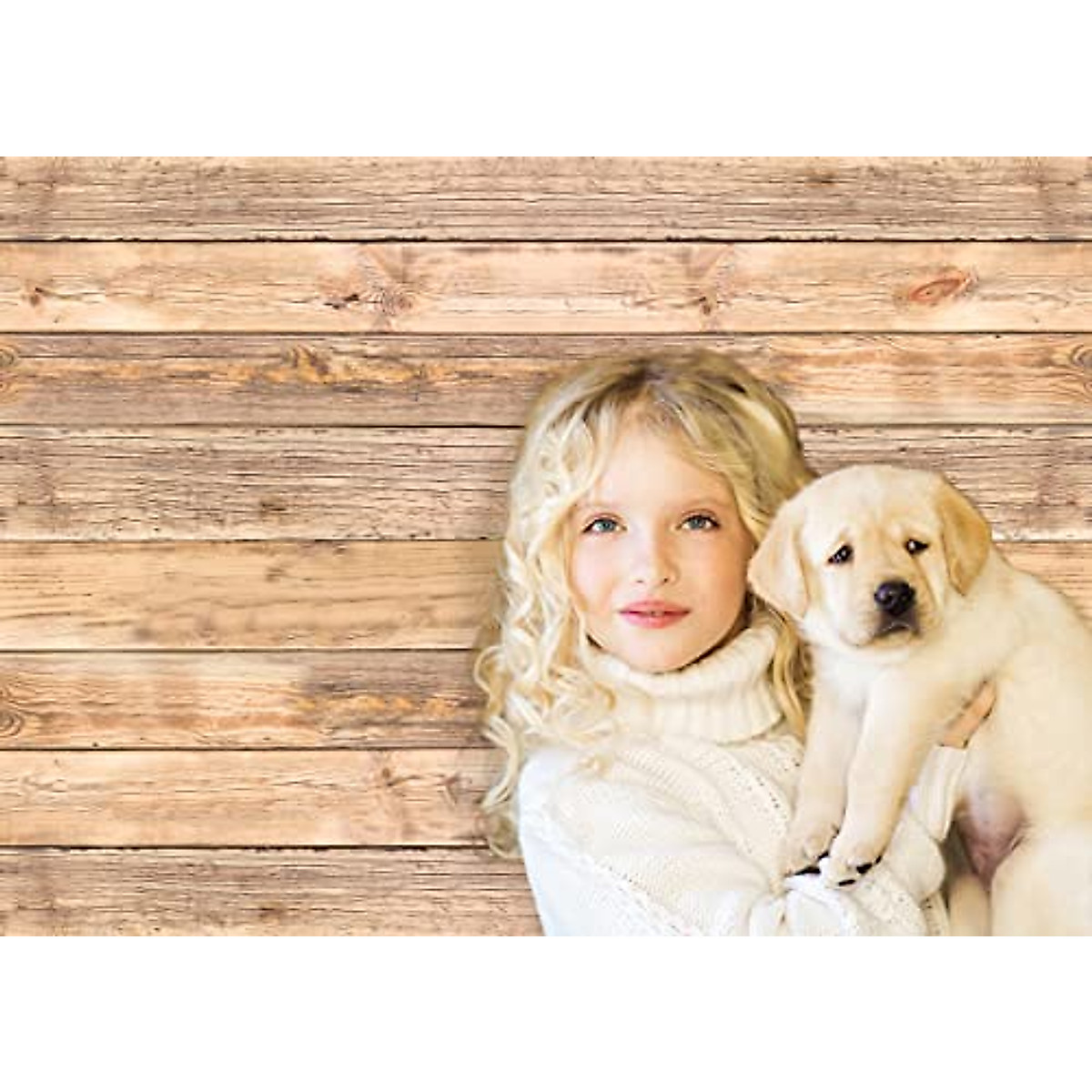 Alltten 7X5FT Thin Vinyl Brown Wood Backdrops Wood Wall Photography Background Newborn Baby Shower Children Birthday Party Cake Smash Decors Wooden Background Professional Studio Photoshoot Props F9