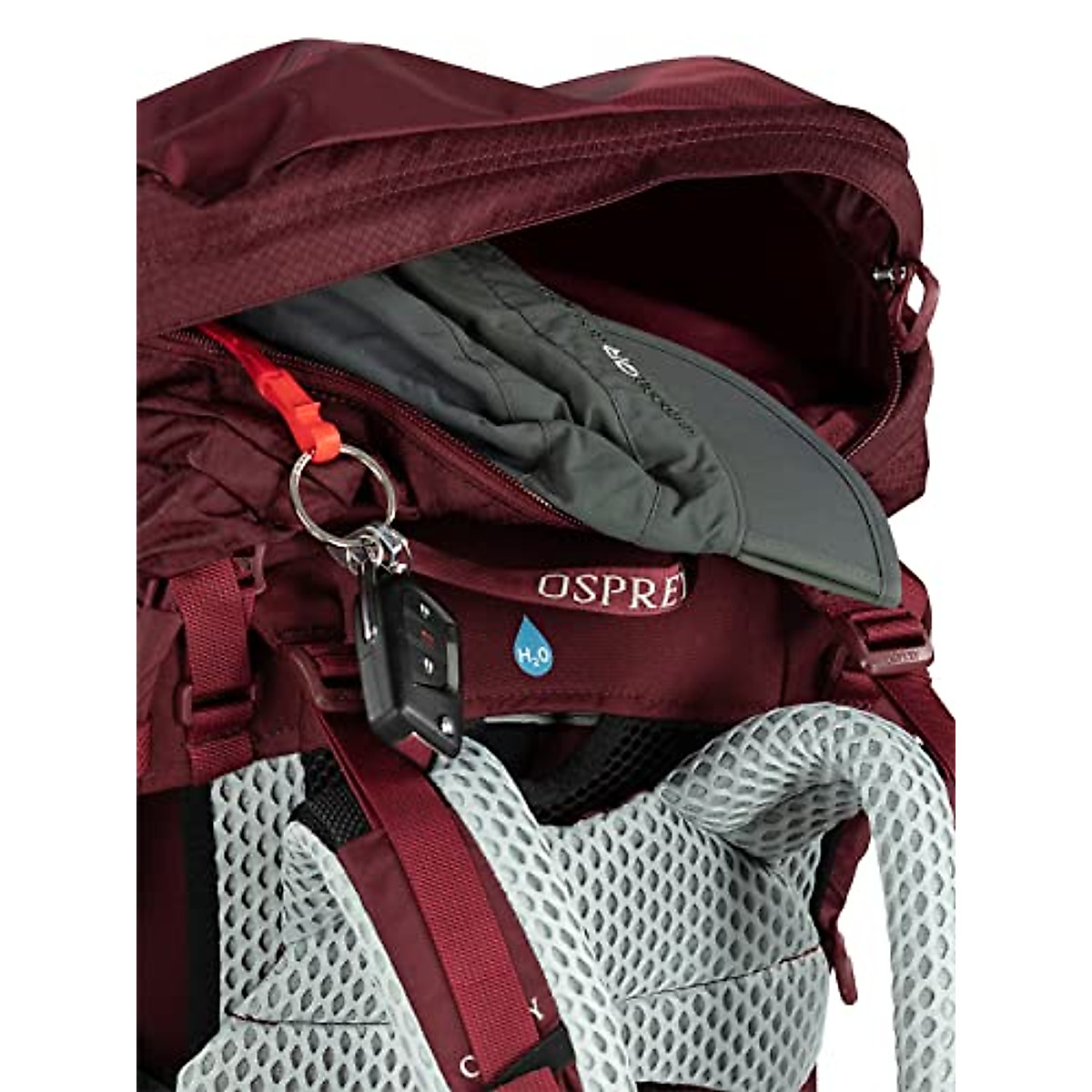 Osprey Aura AG LT 65L Women's Backpacking Backpack, Black, WXS/S