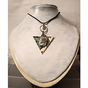 Geared triangle Steampunk Necklace gothic vintage style