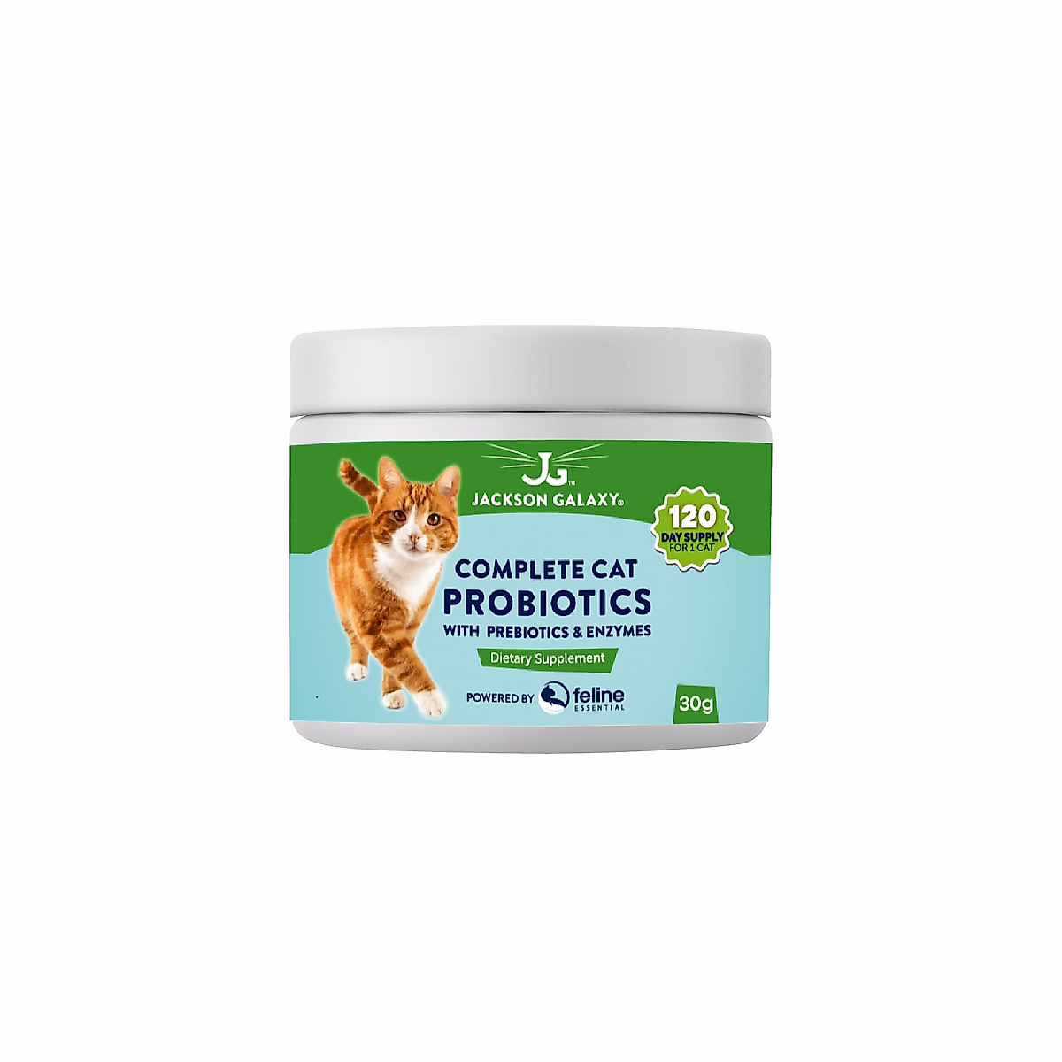 Complete Cat Probiotics with Prebiotics & Enzymes by Jackson Galaxy - Digestion Support, Immune Support Dietary Supplement - Made in The USA