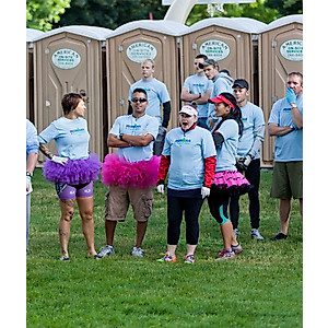 Women's Vintage 5-layered Run Walk Little Princess Dash Event Tutu Skirt, Rose, One Size - Waist 26"-47"