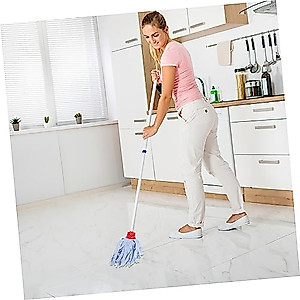 Hemoton 2pcs Mop Replacement Head Commercial Mop Microfiber Mop Sponge Mop Floor Cleaning Tool Mop Head Refill Cotton Floor Cleaning Practical Mop Cloth Mop Head Replacement Wipe The Floor
