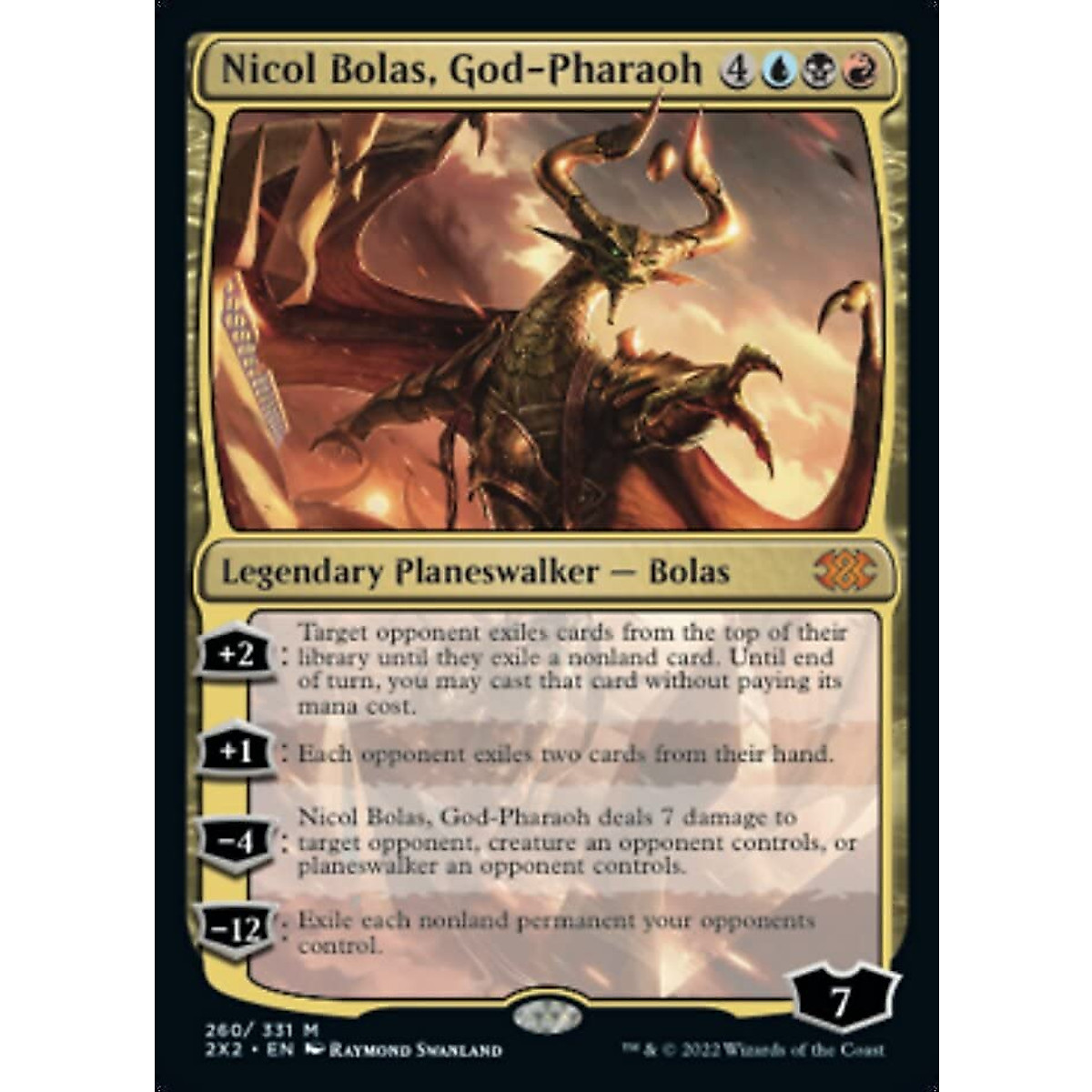 Magic: the Gathering - Nicol Bolas, God-Pharaoh (260) - Double Masters 2022