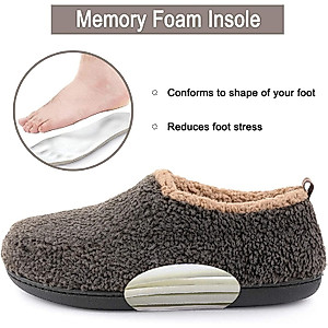 RockDove Men's Nomad Slipper with Memory Foam, Size 11-12 US Men, Mocha