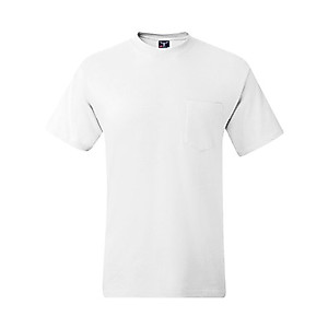 Hanes Beefy-T Men`s Pocket T-Shirt White