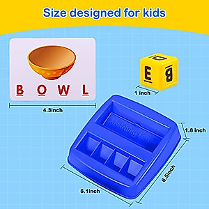 Fenikso Matching Letter Game, Alphabet Spelling & Reading Words, Objects & Color Recognition, Early Learning Educational Toy for Preschool & Kindergarten Kids Over 3-8 Years Old, Best Gifts