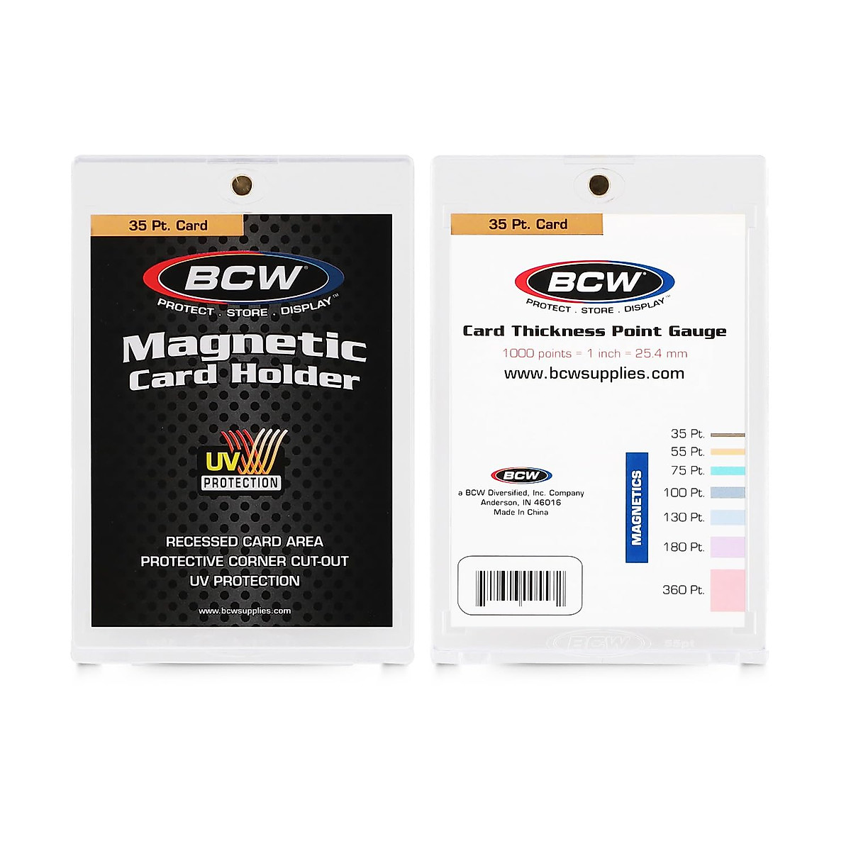 Box of 20 BCW Magnetic Card Holders - 35 Pt.