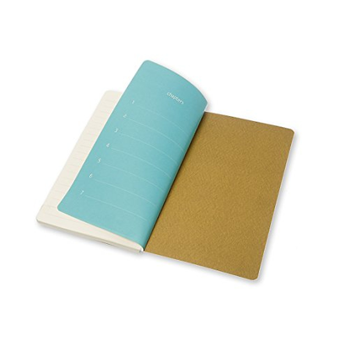 Moleskine Chapters Journal, Slim Large, Ruled, Tawny Olive, Soft Cover (4.5 x 8.25)