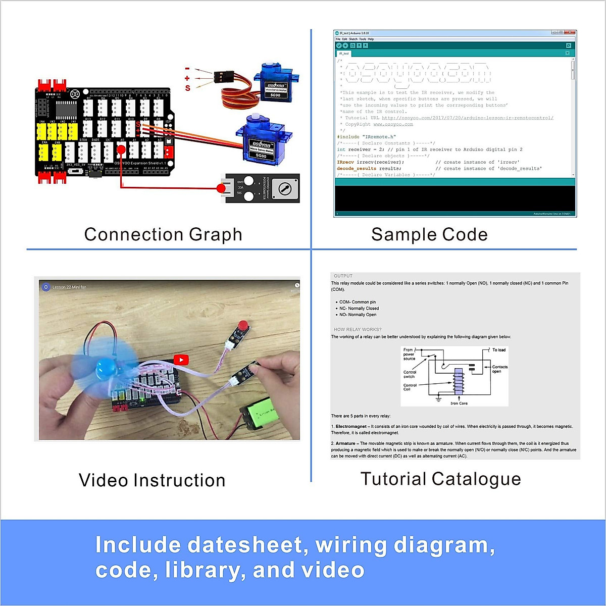 OSOYOO Starter Ultimate Bundle Kit for Arduino | Early STEM Education for Beginners | No Need breadboard | Includes XH2.54 Male Socket Expansion Board and sensors