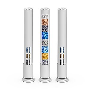 Pavezo Replacement Shower Filter for Handheld Shower Head 【No.14951 (ASIN: B09YN8Z2YD), Multi-stage Filter for Hard Water Reduce Chlorine and Restore PH Balance,Glowing Skin (White-3Pcs)