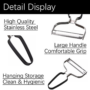 XAYIUIYAX Vegetable Peeler Potato Peeler Apple Fruit Carrot Peelers for Kitchen, Y Shaped Stainless Steel Peelers with Ergonomic Non-Slip Handle & Sharp Blade, Good Durable Dishwasher Safety