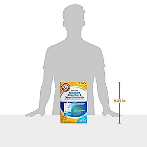 Arm & Hammer Clean Burst Hanging Moisture Absorber and Odor Eliminator - 2 Pack - Traps Moisture for Fresher, Cleaner Air