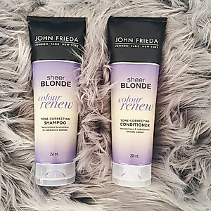 John Frieda Sheer Blonde Colour Renew Tone-Correcting, DUO set Shampoo + Conditioner, 8.45 Ounce, 1 each