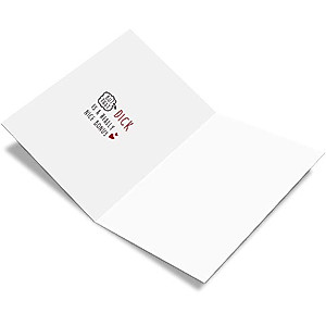 Funny Anniversary Card, Double Side Cute Naughty Birthday Card for Boyfriend Husband Fiance Him