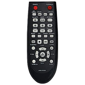 AH59-02434A Replace Soundbar Remote Control AH5902434A fit for Samsung Sound Bar Speaker System HW-E450 HW-E550 HW-E551 HW-E450ZA HW-E450C HW-E550ZA HW-E551ZA HWE450 HWE550 HWE551 HWE450ZA HWE450C