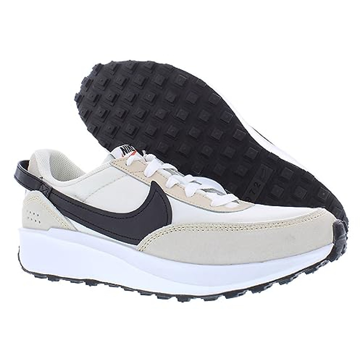 Nike Women's Waffle Debut Running Shoe, Sanddrift Black Phantom White, 8.5 US