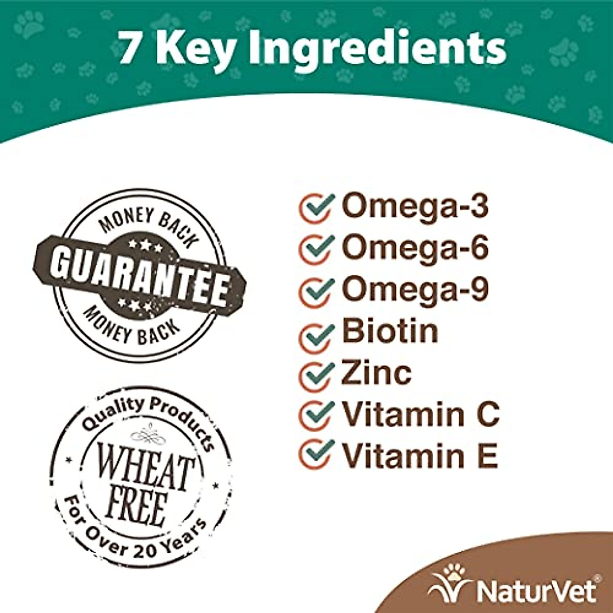 NaturVet – Skin & Coat Plus Omegas for Cats – 60 Soft Chews | Supports Healthy Skin & Glossy Coat | Enhanced with Omega-3, Omega-6 & Biotin | 30 Day Supply