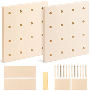 SEUYIER 2PCS Mini Floating Shelves, Wall Storage Shelf, Floating Square Shelves for Office, Display Ledge, Bedroom, Bathroom, Living Room & Kitchen Wall Hanging Shelf Store