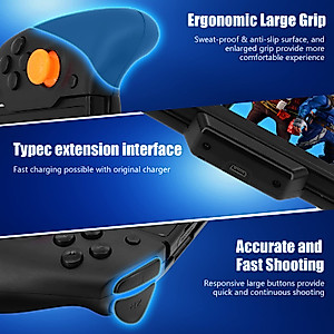 ECHZOVE Switch Controller Grip, Ergonomic Switch Wireless Controller with Six-Axis Gyroscope for Gravity Induction, Twin Motor Vibration, Power-Charging Input Port(NOT for Switch OLED)