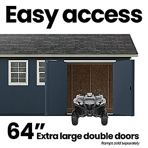 Handy Home Products Scarsdale 10x16 Do-it-Yourself Wooden Storage Shed with Floor