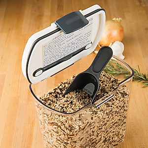 Progressive International Prepworks ProKeeper 2- Piece Kitchen Clear Food Baker's Kitchen Storage Organization Canister Set (Grain 2.5-Quart)