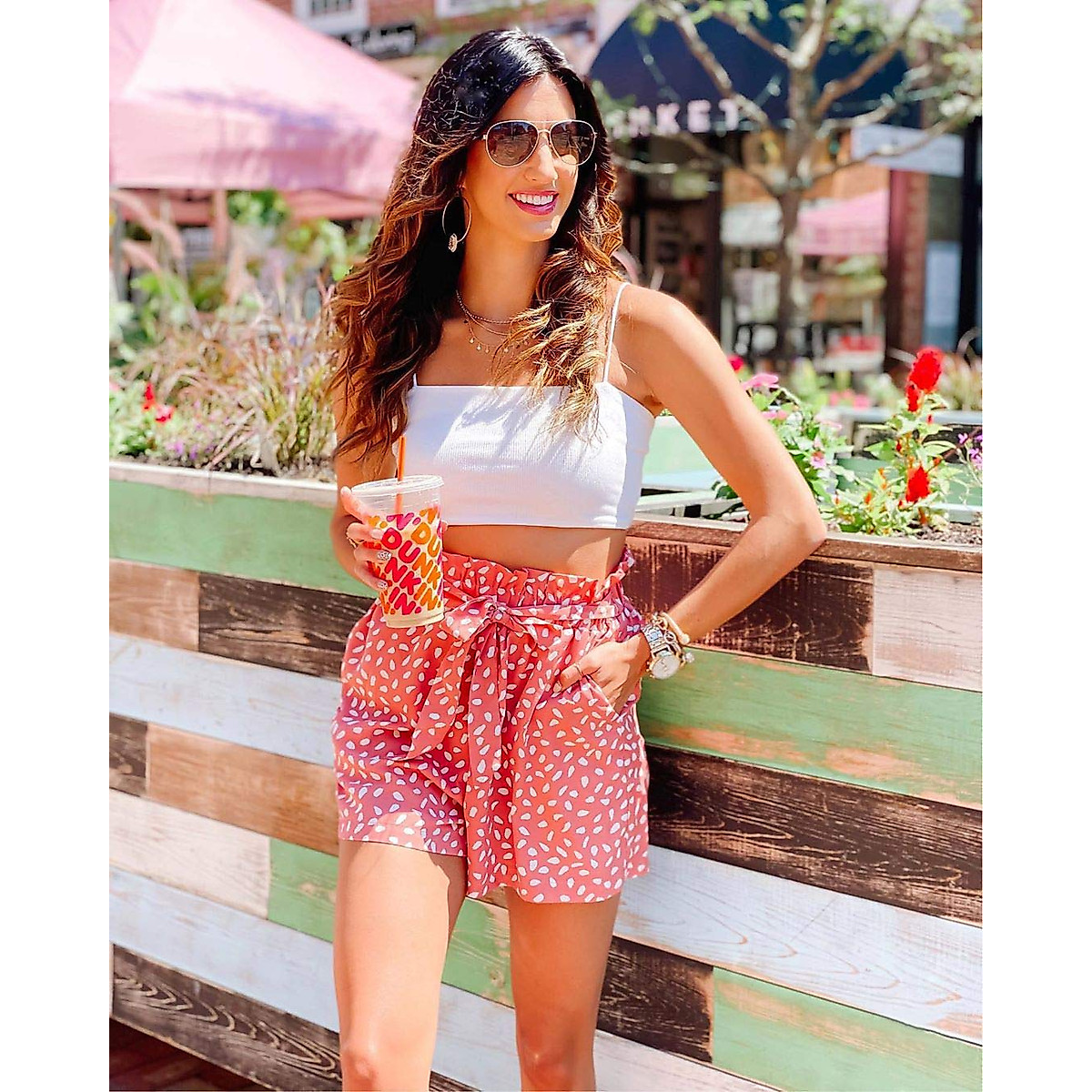 COASION Polarized Aviator Sunglasses for Juniors Small Face Women Men Vintage UV400 Protection Shades(Gold Frame/Brown Lens,52mm)