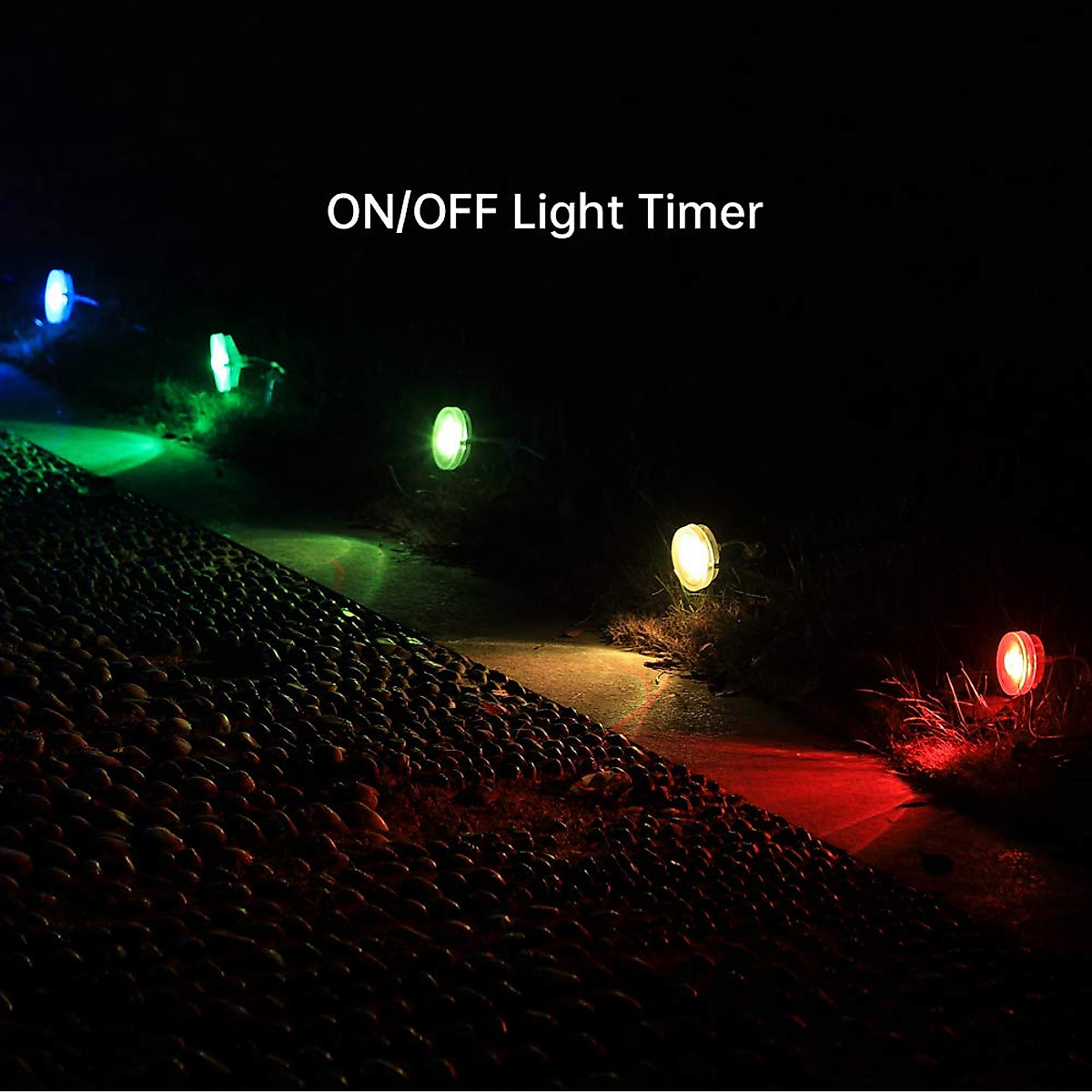 LinkupHome Smart LED Garden Spotlights, Work with Alexa, Google Assistant, Tuya Smart App, WiFi System (No Hub), Outdoor IP65 Waterproof, 8.8m, 9LEDs, 5W Dimmable 16 Million Colors