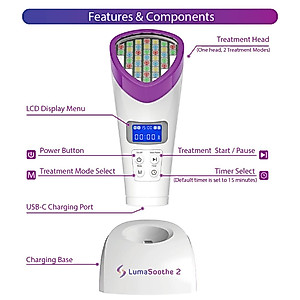 Light Therapy for Dogs and Pets - LED Light Therapy for Pain Relief, Muscle & Joint Pain, Reduce Inflammation, Heal Wounds, & Clear Skin Problems with 2 Therapy Modes.