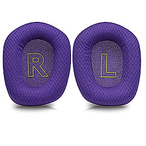 MOLGRIA Ear Pads Cushion, Replacement Fabric Earpads for Logitech G733 Wireless Gaming Headset (Purple)