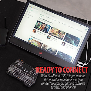 Deco Gear 15.6" 1920x1080 Portable Monitor, 60Hz, Touchscreen with 1-YR CPS Enhanced Protection Pack Bundle