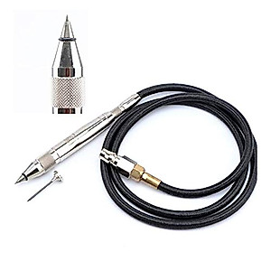 ELEOPTION Pneumatic Engraving Pen Tool Air Pencil Grinder 112L/min Engraver Penumatic Tip Pen