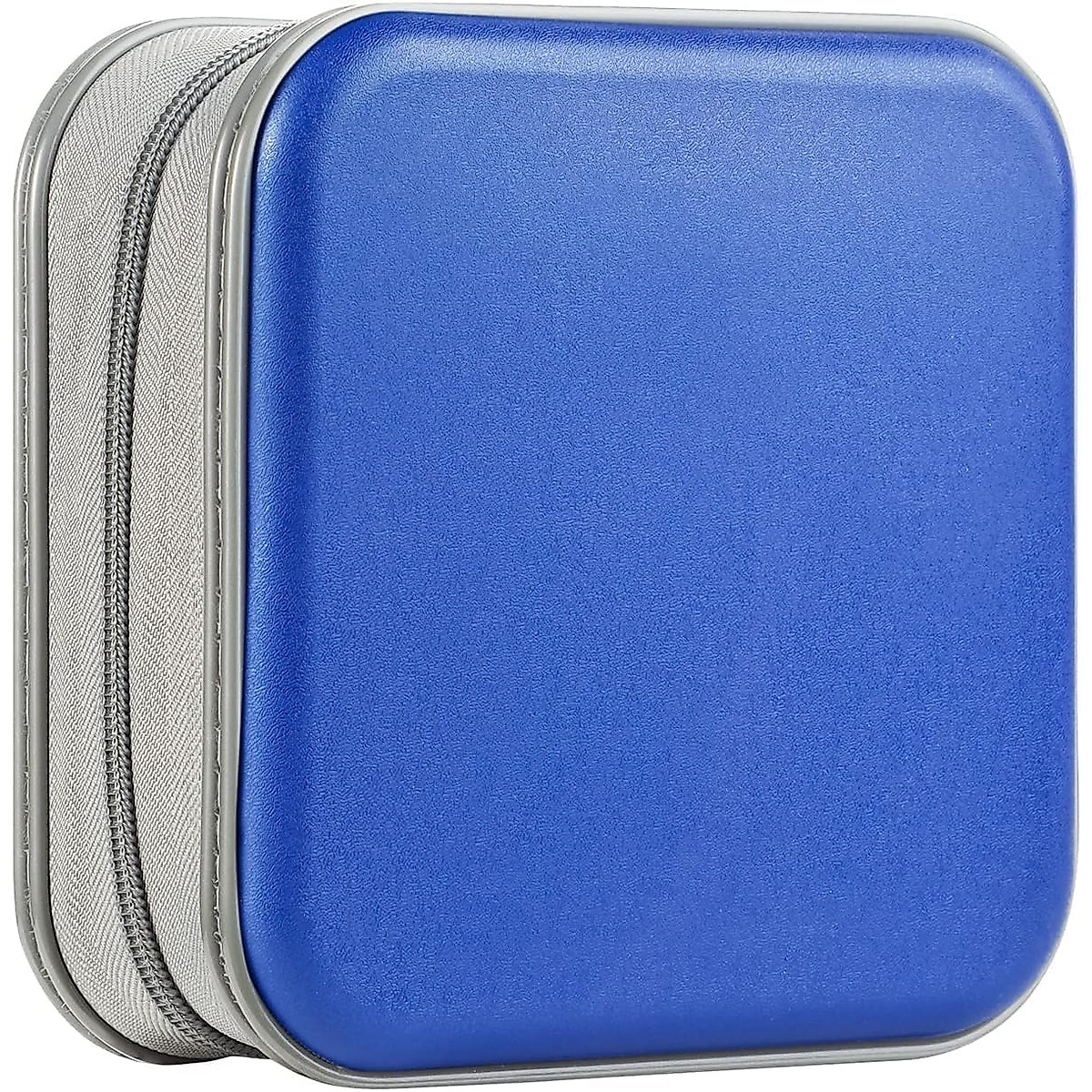 UENTIP DVD Case for Car,48 Capacity CD Case Portable CD Hard Plastic Case Holder CD Organizer Wallet Protective CD Storage (48 Capacity, blue)