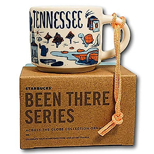 Tennessee Starbucks Been There Collection Ceramic Coffee Demitasse Ornament 2 oz