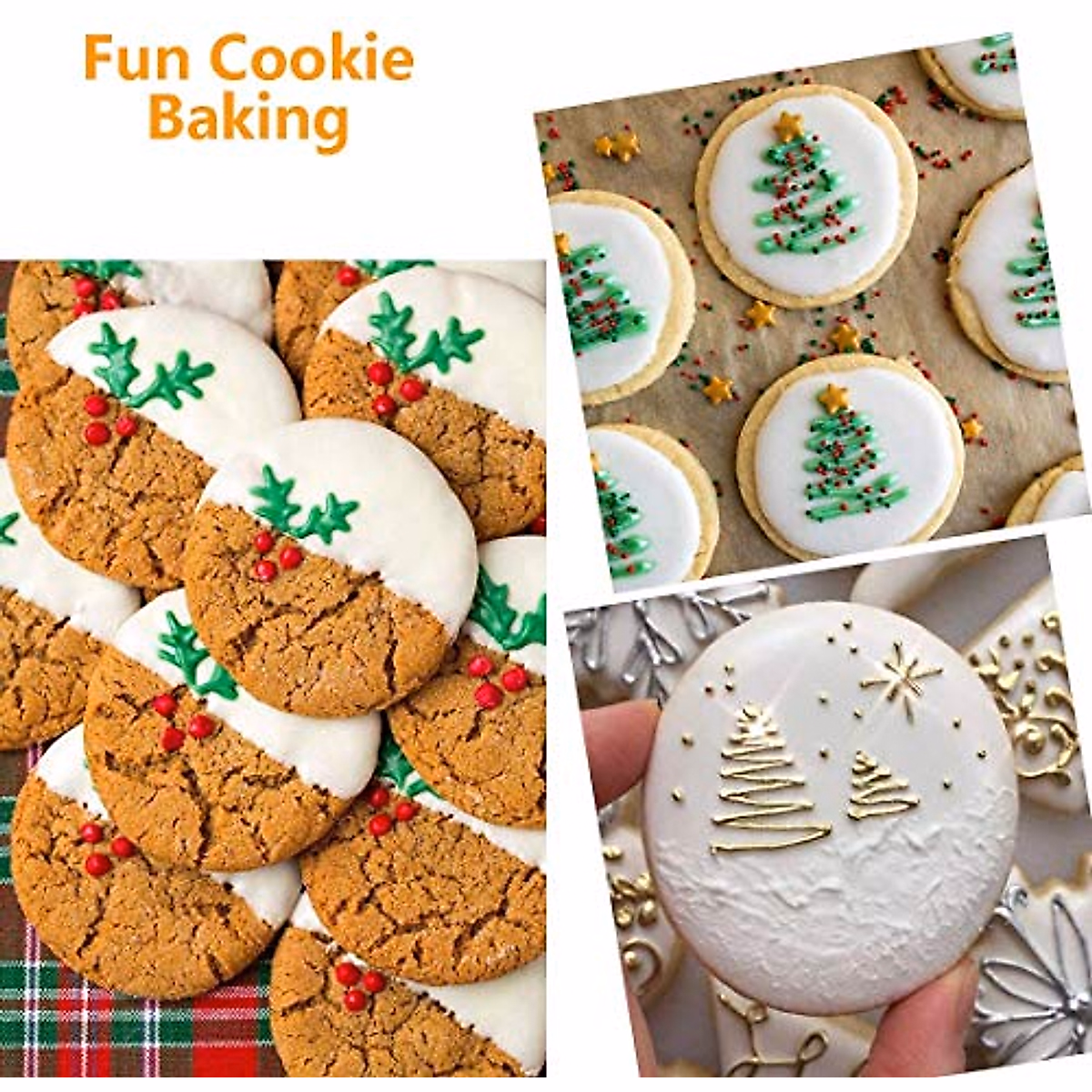 5 Pcs Stainless Steel Cookie Biscuit Cutters - Dumpling Donut Doughnut Pastry Cutters / Round Cake Cookie Scone Cutters Molds for Cooking Baking by ZDHSOY