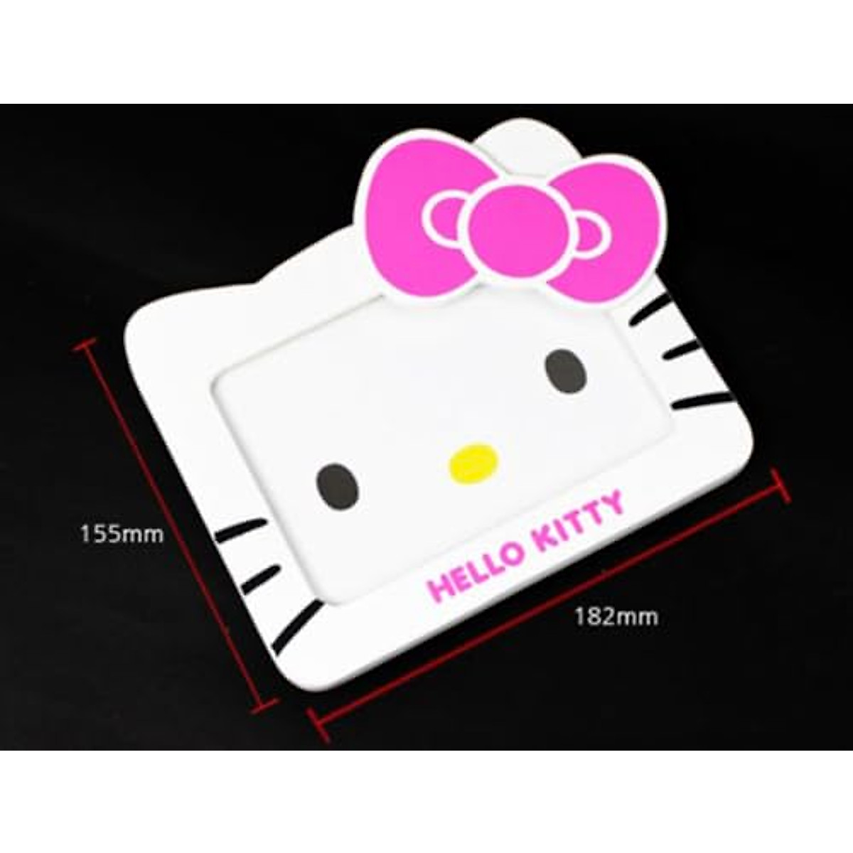 Hello Kitty Room Decor Set - 2 Hello Kitty Picture Frames Red & Pink - With Thematic 2-Sided Dry Erase Board for Weekly Schedule and Free Writing Space