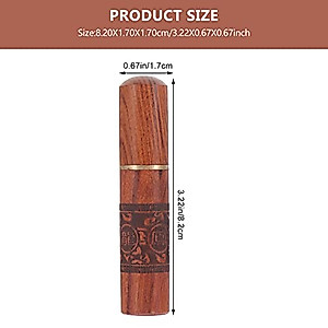 Wooden Needle Case Needle Tubes: Wood Sewing Needles Holder Container Storage Case 2pcs Toothpick Storage Box for Sewing Supplies Storage