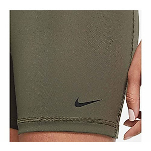 Nike Pro 365 Women's 5" Shorts (as1, Alpha, x_s, Regular, Regular, Medium Olive/Black/Black, Fitted)