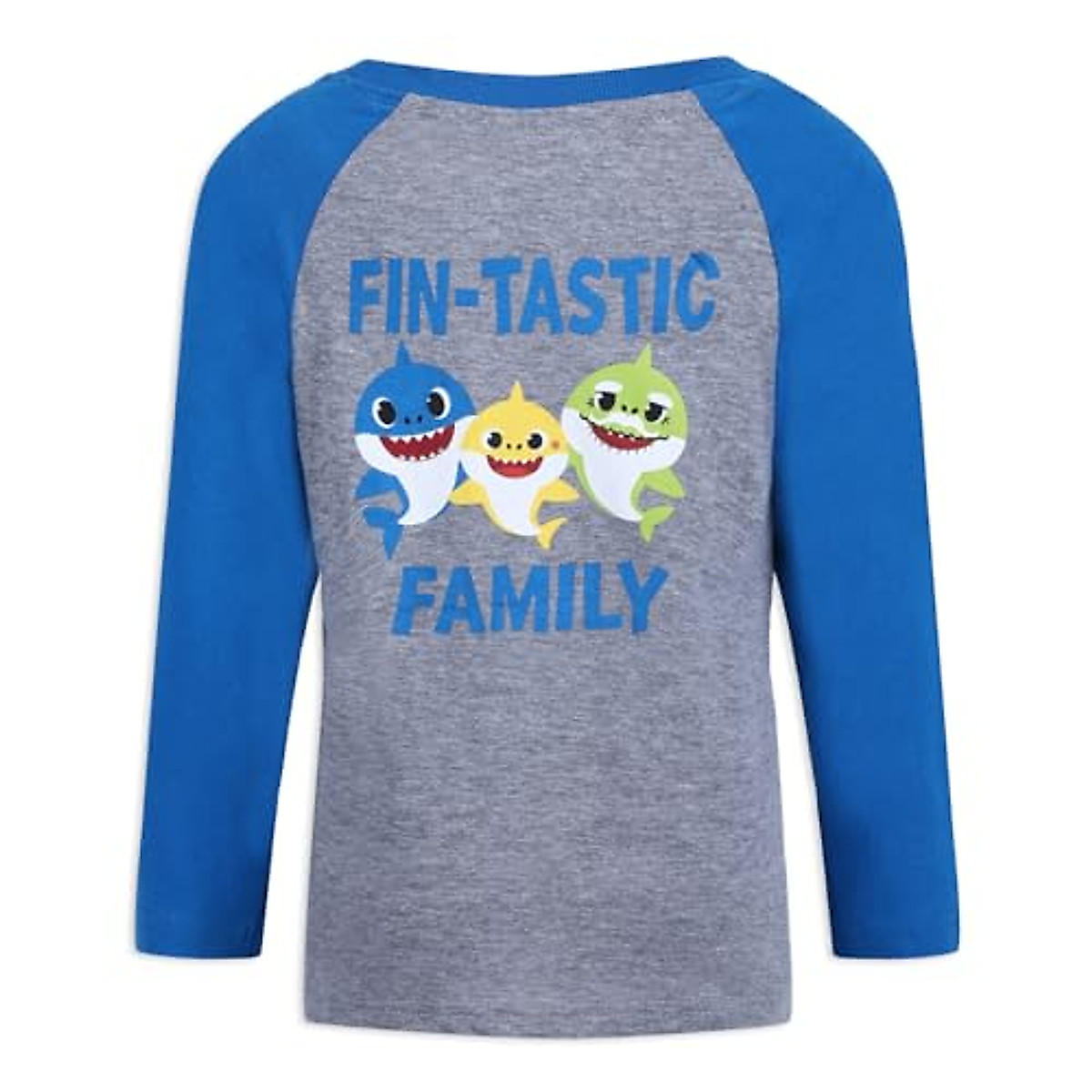 Nickelodeon Baby Shark Boys Long Sleeve Raglan Shirt for Toddlers