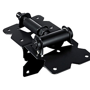 skysen Stainless Steel Vinyl Wood Fence Self Closing Gate Hinges Black(2063 Pair)