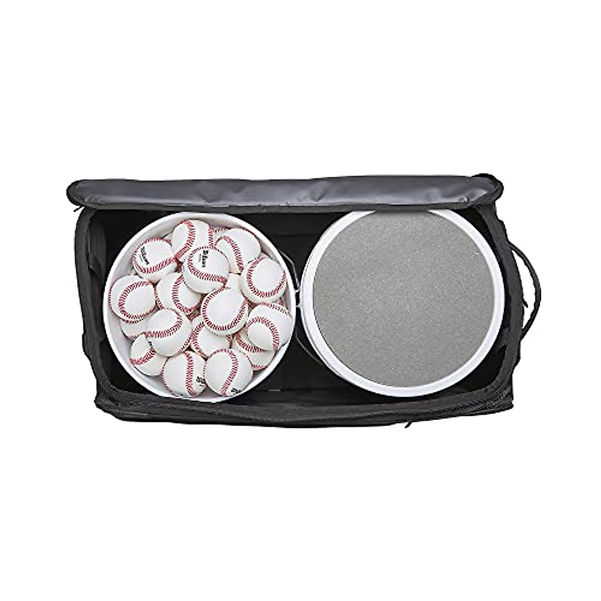 WILSON Ball Bucket Bag, Black, 27" L x 14.5" W x 20.5" H