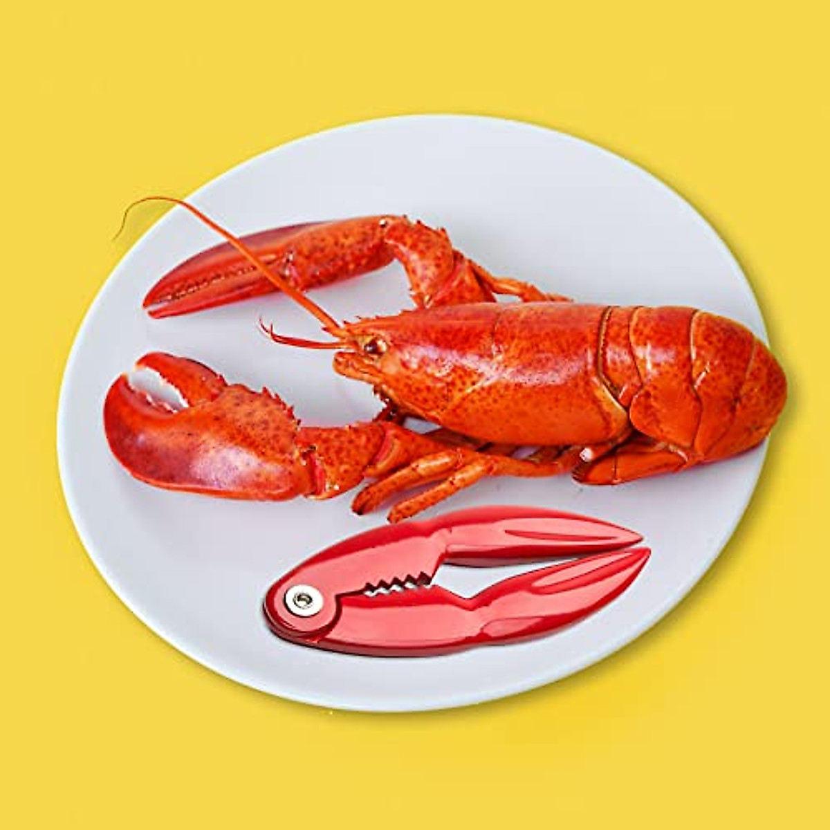 CUISINOX Red Lobster Seafood Tool Crab Claw Cracker, 5.5"