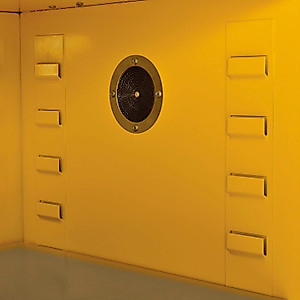 Global Industrial Flammable Cabinet, Self Close Single Door, 16 Gallon, 23"Wx18"Dx44"H