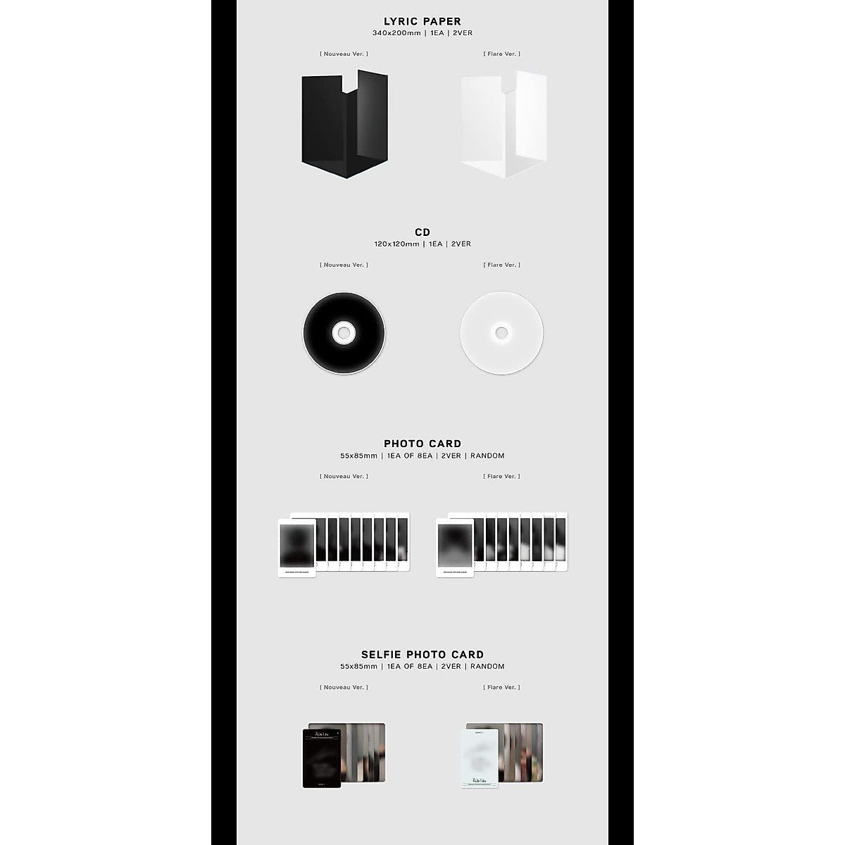 Pentagon in:Vite U 12th Mini Album Flare Version CD+96p Booklet+1p Lyric Paper+1p PhotoCard+1p Selfie PhotoCard+1ea Name Tag+Tracking Kpop Sealed