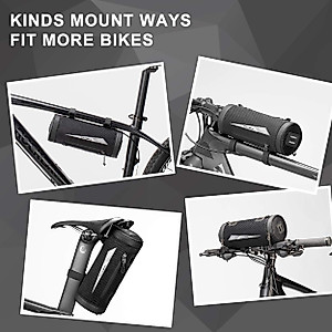 ROCKBROS Bike Handlebar Bag Front Frame Bag Bike Basket Storage Bag Bicycle Top Tube Bag Lightweight with Shoulder Straps for Road Mountain Bike Cycling Travel