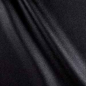 ViSTA Vinyl Black Weatherproof Faux Leather Finish Marine Vinyl Fabric 54" Wide (1 Yard)