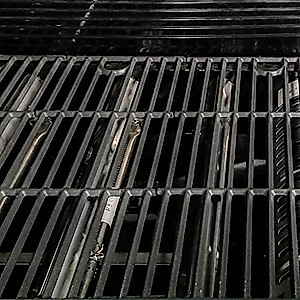 Uniflasy Stainless Steel Heat Heat Plates and Cast Iron Cooking Grid Grates fits CharBroil Performance Series 4-Burner 463365021 463351021 463352521 Gas Grill