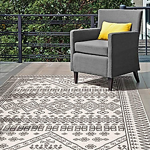 nuLOOM Kandace Tribal Indoor/Outdoor Area Rug, 3' x 5', Ivory